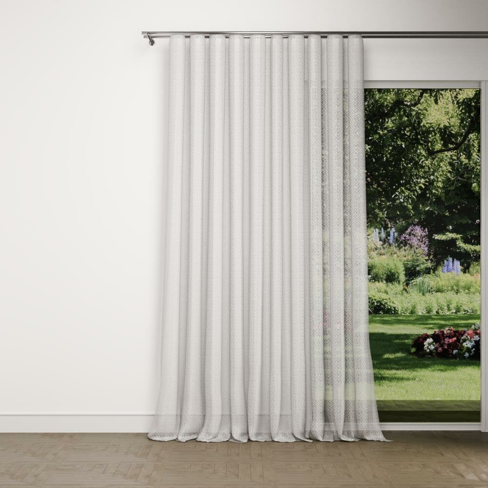 Тюль на ленте Miamoza Снежок 300x280 см цвет белый