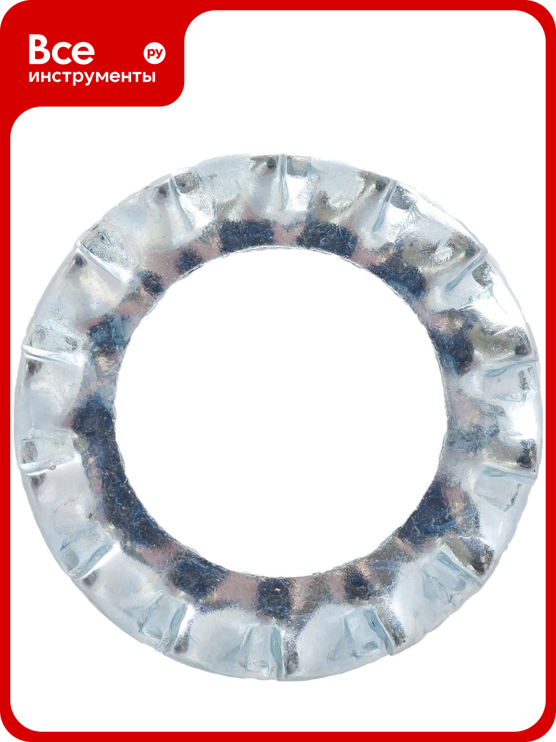 Cтопорная шайба с наружн. зубьями европартнер DIN 6798А Zn М5 16шт. 12 0980 1