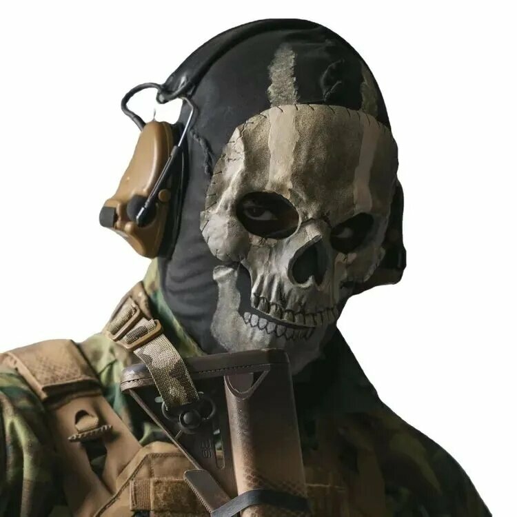 Балаклава-маска Череп Гоуст Ghost из Call of Duty "череп и призрак", маска для шлема