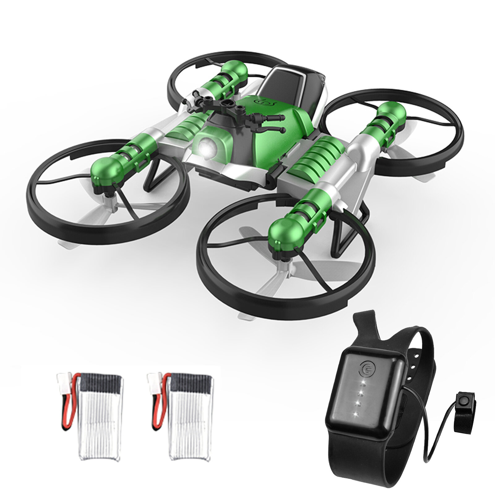 2 в 1 Мини Дрон Мотоцикл Самолет Деформация Радиоуправляемый Дрон для Начинающих Наземный Воздушный Радиоуправляемый Игрушки Сенсор Гравитации Наблюдение Режим Управления 2 АКБ ABS 2.4G 30м 3.7V 500mah 40мин 6-8мин 17.1*9.5*7.2см 17.1*15.1*6.6см