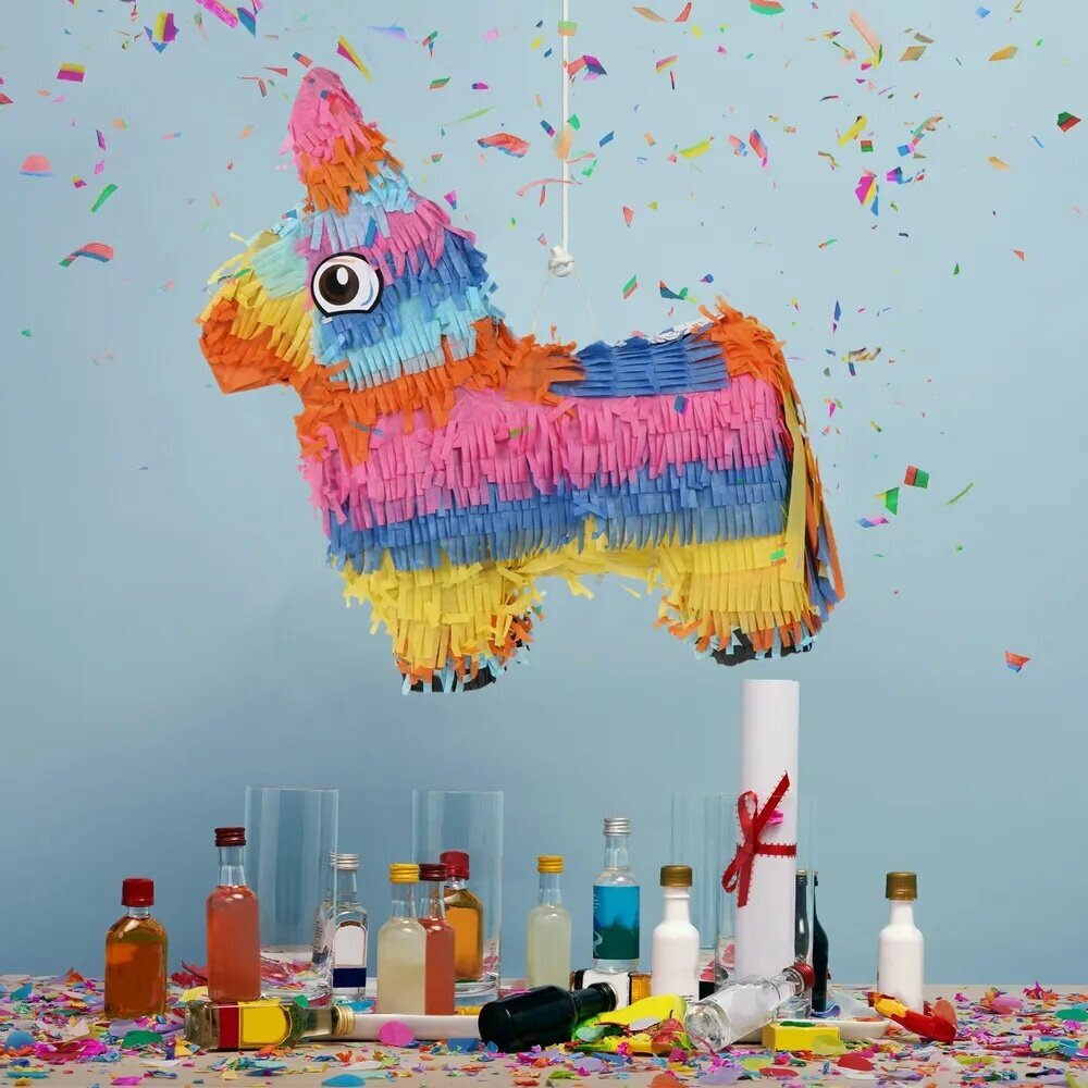 Конфетница В Форме Лошади Из Экологически Чистой Бумаги Для Детей 1 Шт Игрушка Для Праздников И Тематических Вечеринок 39x35 См