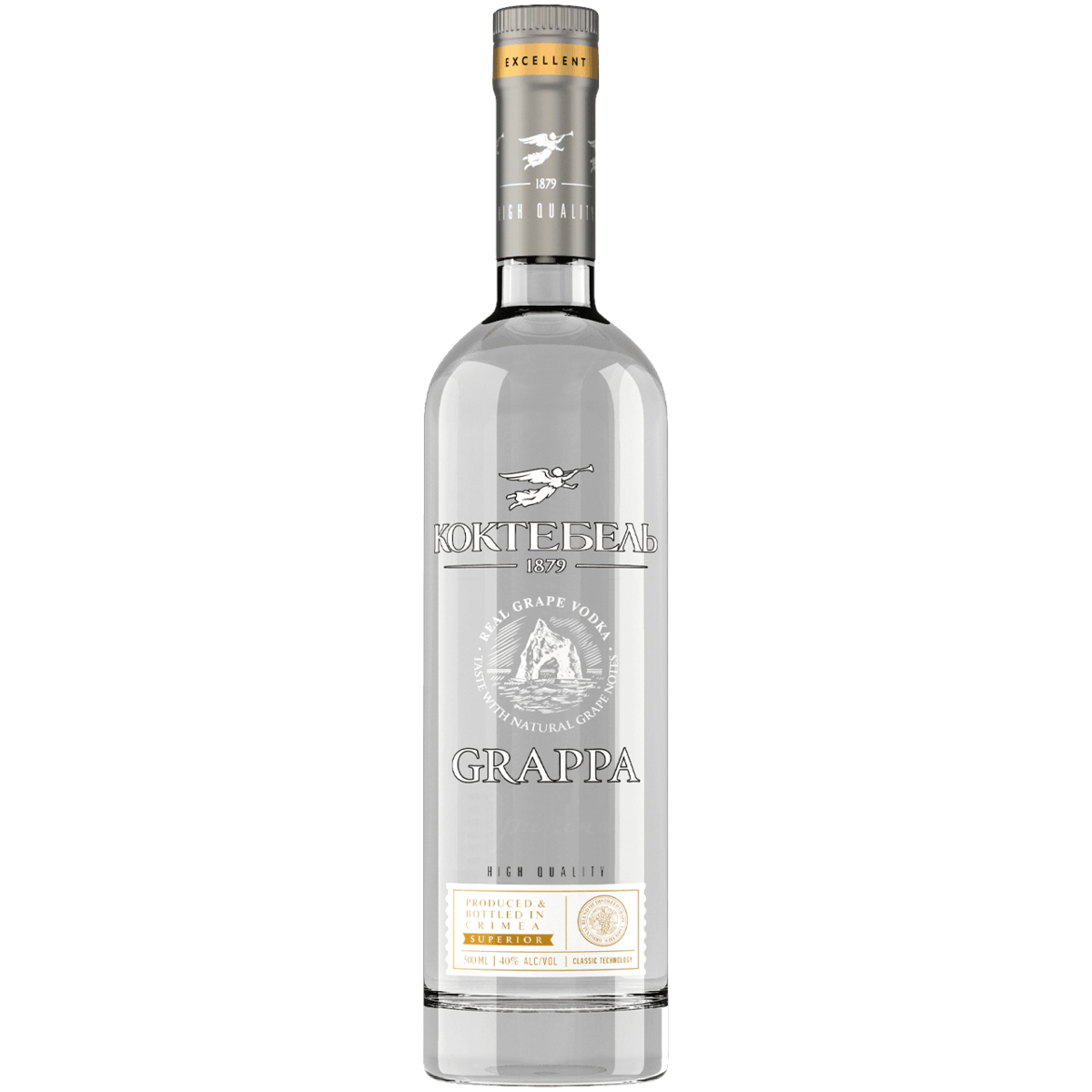 Водка Коктебель Grappa виноградная 0,5 л