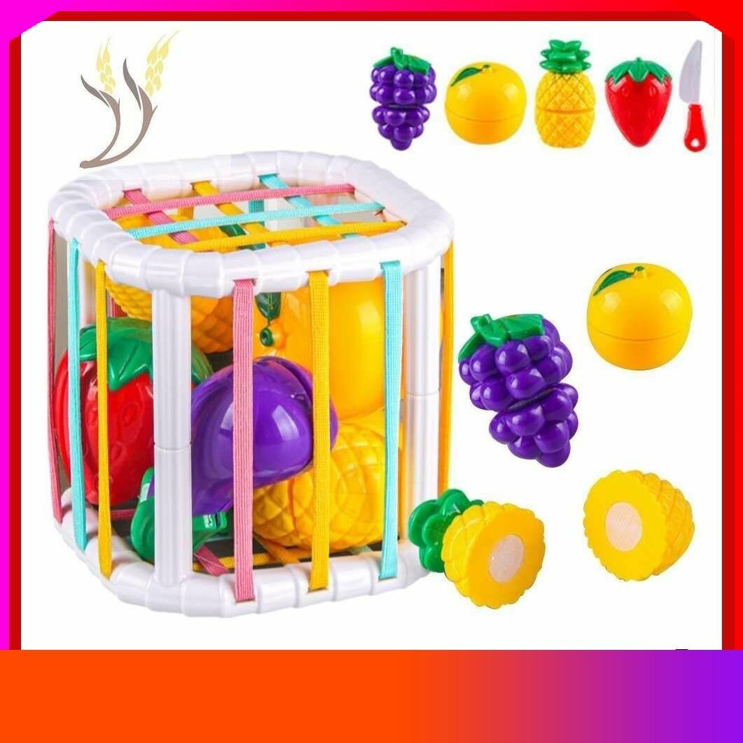 Разрезанные фрукты Cesele для раннего образования в форме цветных игрушек