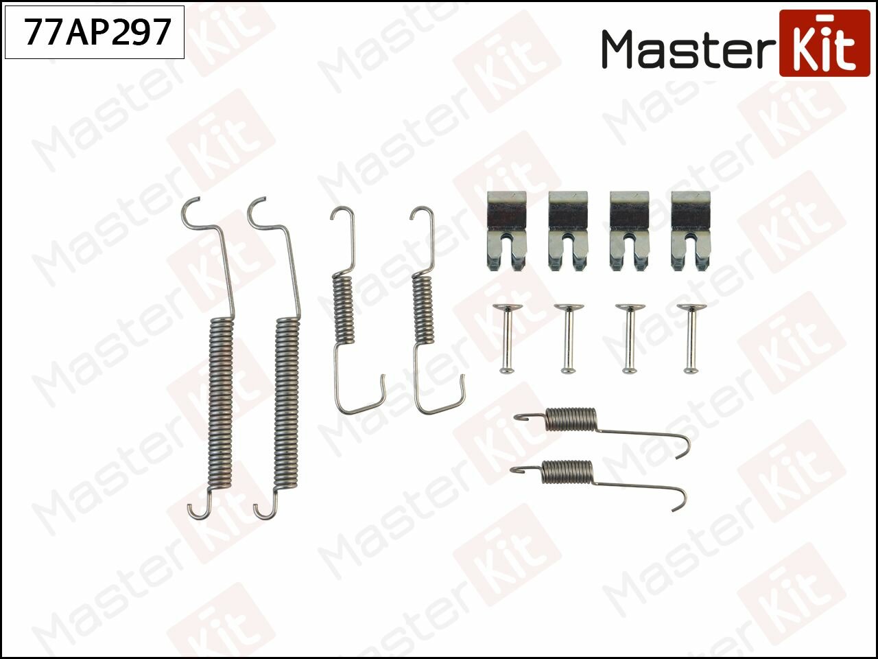 Комплект установочный барабанных колодок Citroen C2 JM 2003 - MasterKit 77AP297