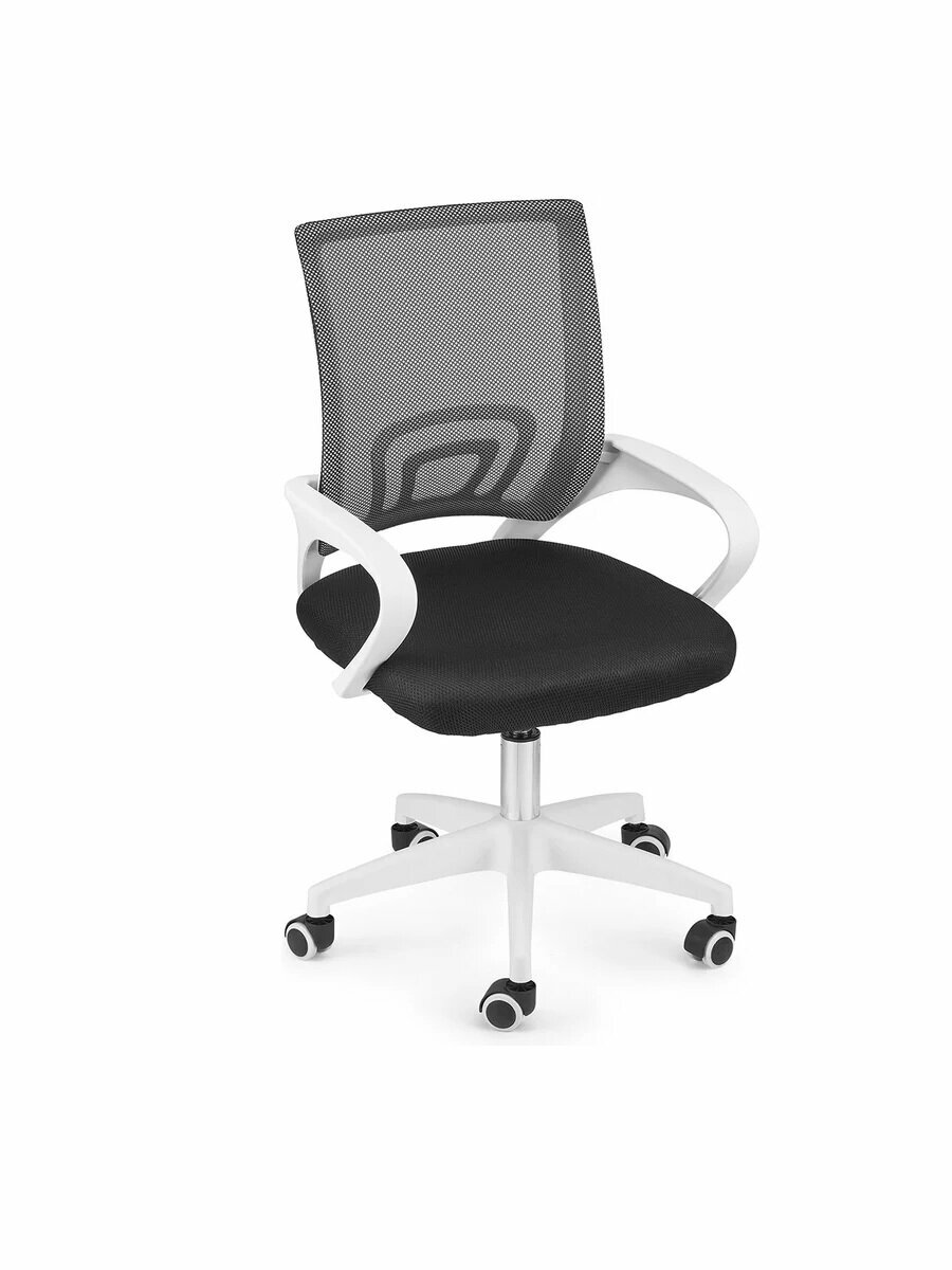 Кресло офисное Brabix VC6001plw, на колёсах, с подлокотниками, черное