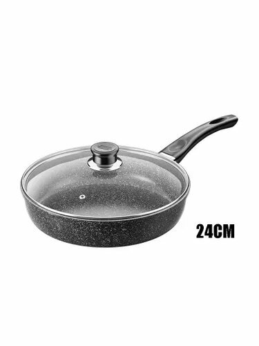 IKEA Сковорода 5UTVI79L6E, 24 см, с крышкой, с фиксированной ручкой