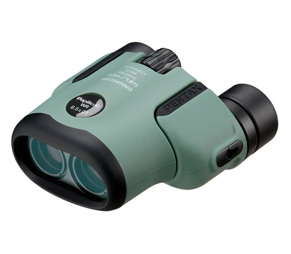 Бинокль Pentax Papilio III 6.5x21 WR оливковый, влагозащищенный