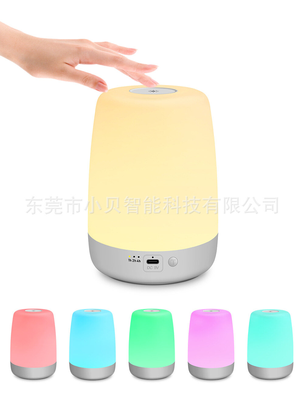 Портативный красный свет с таймером, ночник для спальни, ухода за ребенком, атмосферный свет с мгновенным включением, простой дизайн