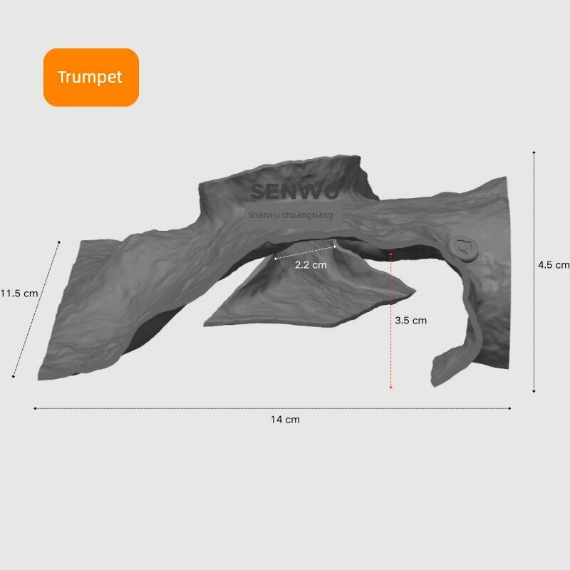 Песочный цвет маленькая домик для аквариума для укрытия рыб и креветок, декоративная пещера с натуральным оттенком
