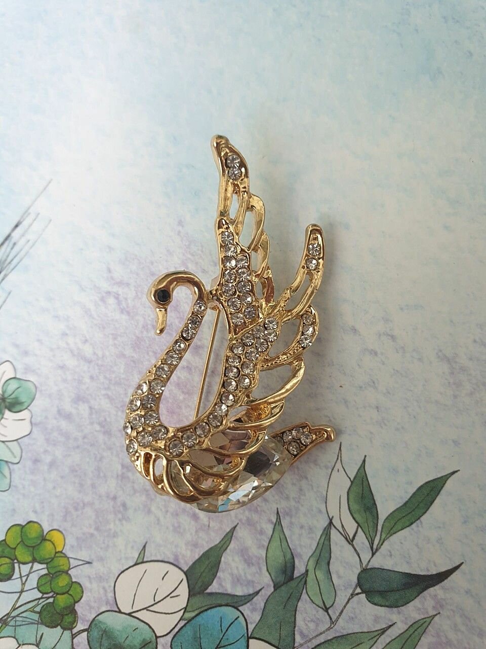 Брошь, кристалл