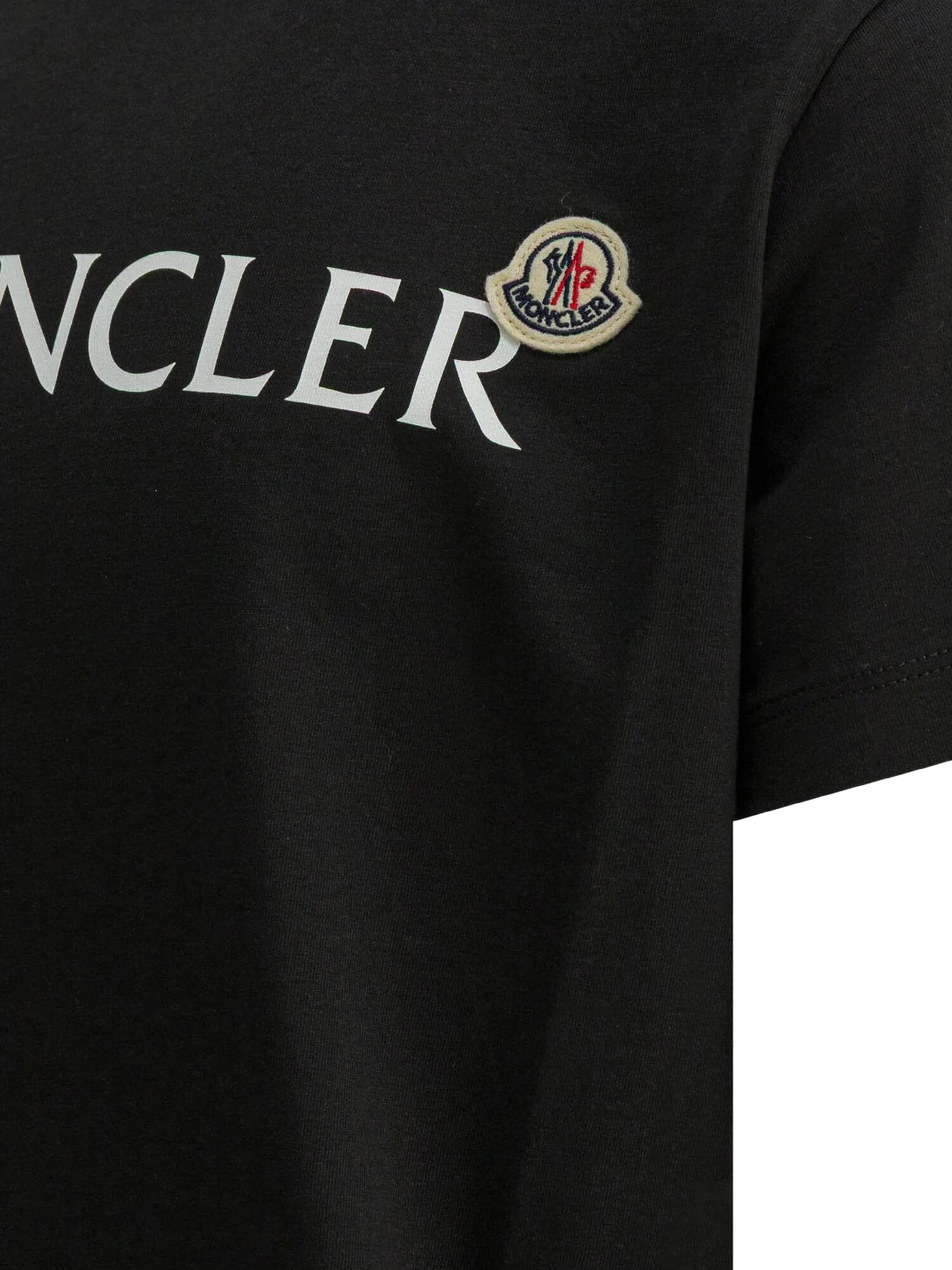 Футболка Moncler Logo T-shirt, размер 10 лет, черный — фото 1