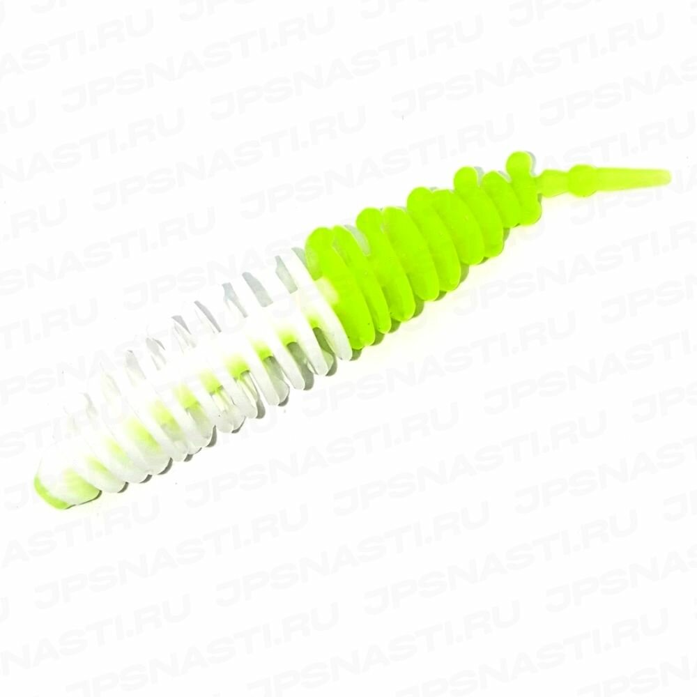 Силиконовые приманки для рыбалки Boroda Baits Ayra Double Color, белый/лимон, сыр / Форелевые приманки