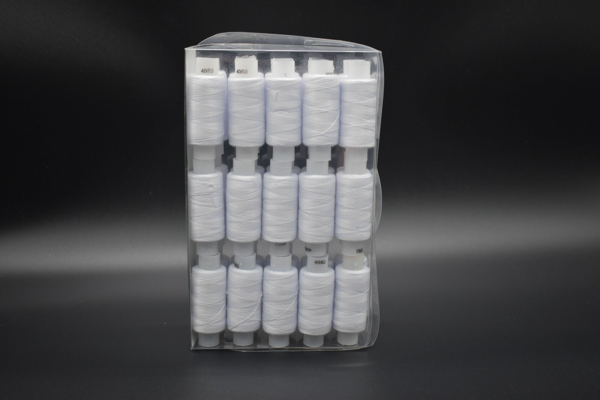 Комплект ниток для шитья вручную и машинке, белые 200м, 30 катушек