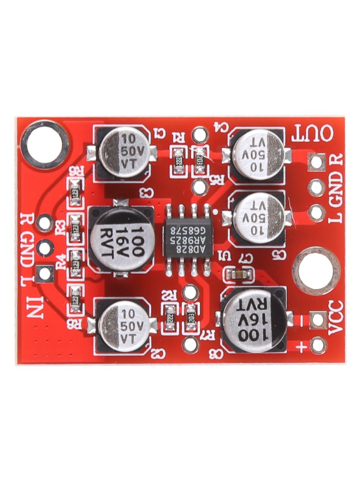 Плата предварительного усилителя операционного усилителя AD828