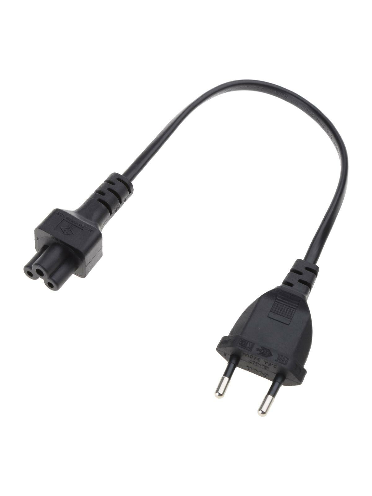 Шнур питания европейского стандарта 2PIN IEC 320 C5 длиной 0,3 м