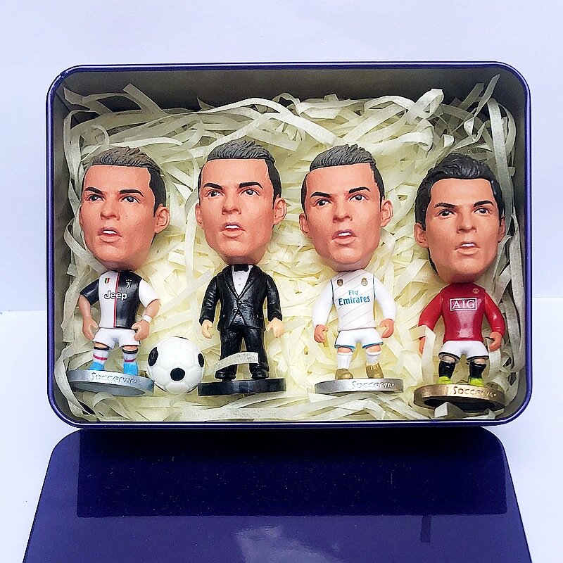2026 Футбольные фанаты Аргентина Месси Реал Мадрид Роналду Звездная фигурка Модель Набор Подарок на день рождения