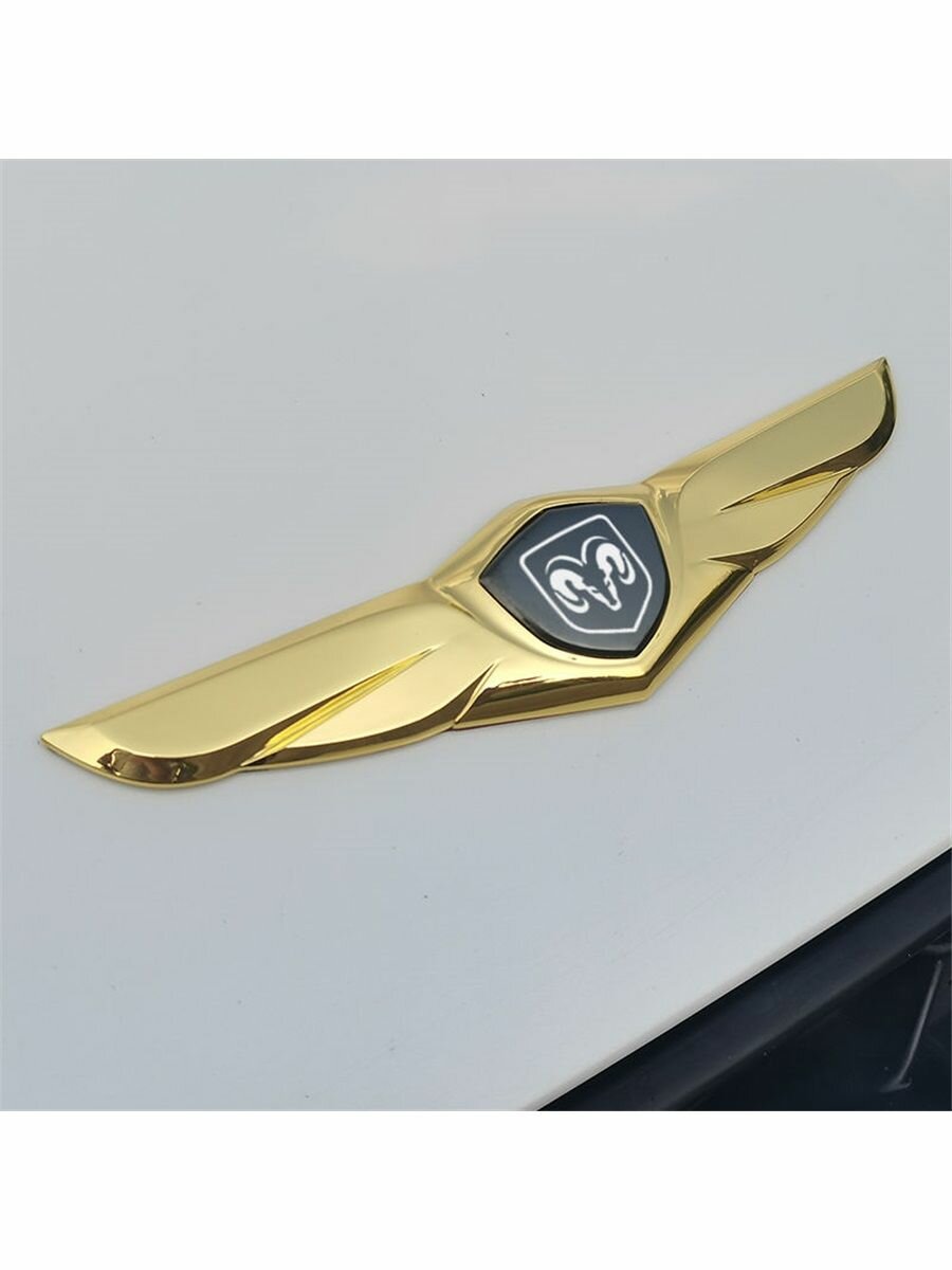 Эксклюзивные 3D наклейки Dodge антикоррозийные ABS+сталь (21x5 см)