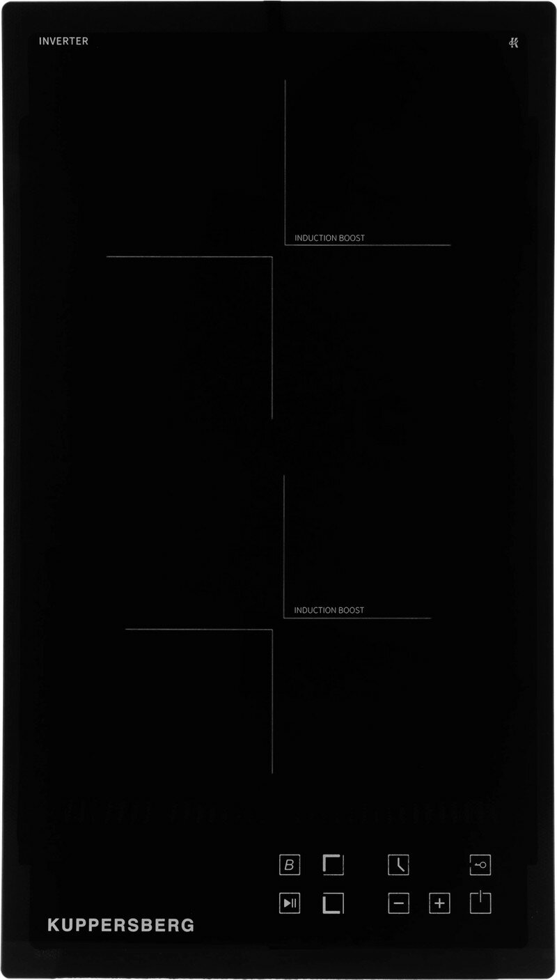 Индукционная варочная панель KUPPERSBERG ICO 302, конфорок: 2 шт, стеклокерамика, независимая, черный