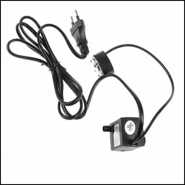 Эксклюзивный миниатюрный насос с USB питанием 3,59V для декоративных фонтанов, аквариумов и прудов, обеспечивающий производительность до 200 л/ч при напоре 0,41,5 метра