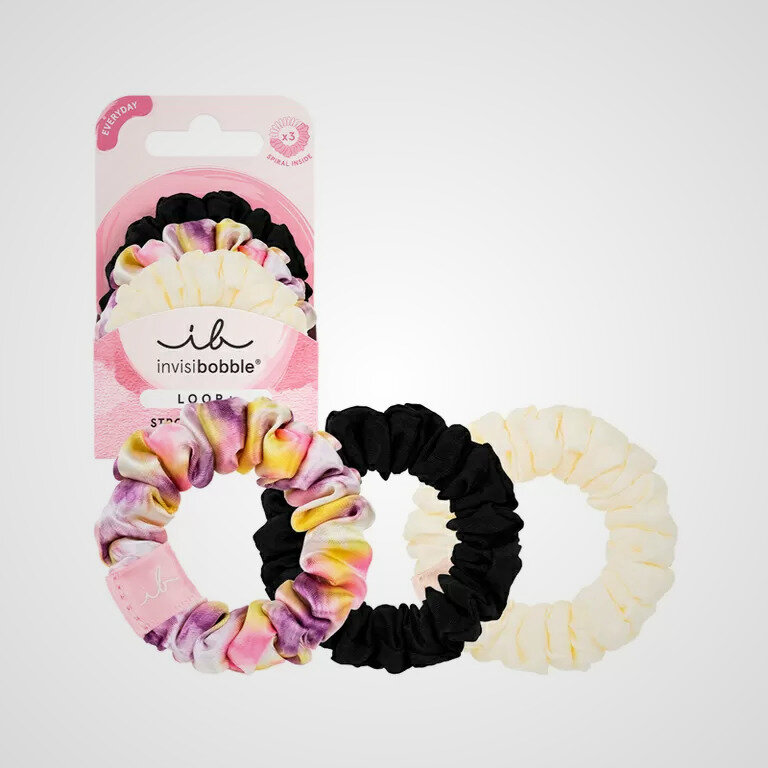 Резинка-браслет для волос LOOP PLUS Be Strong INVISIBOBBLE LOOP PLUS Be Strong Hair Tie Резинки для волос 3 шт