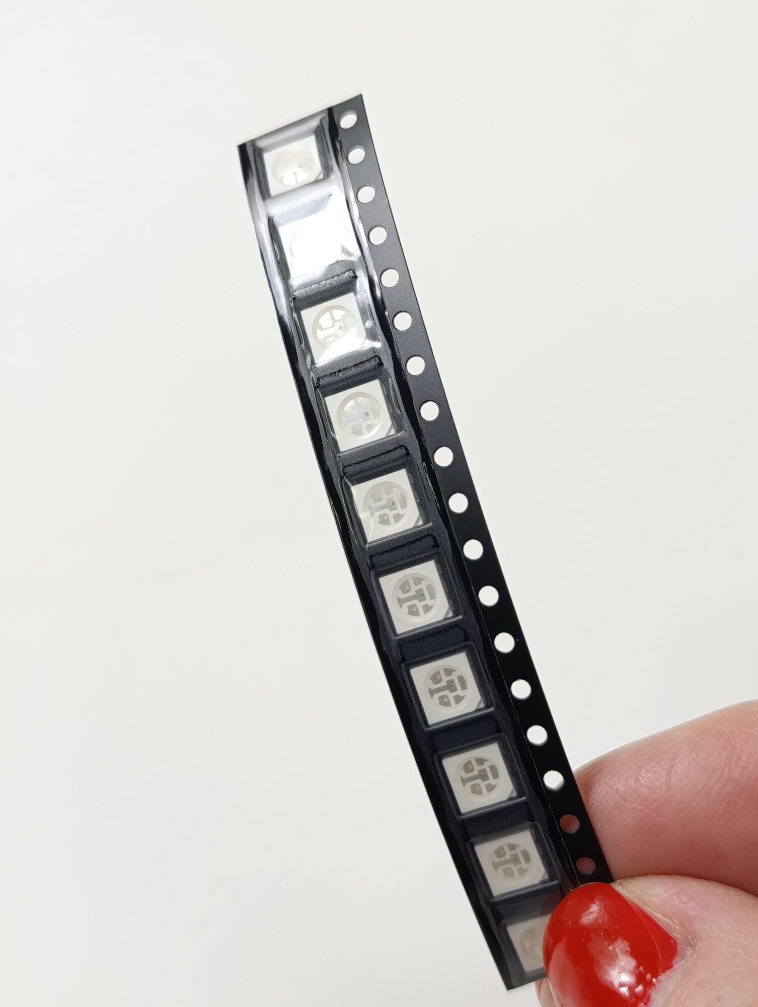 Светодиод 5050, RGB (трехцветный) 10 штук (красный-синий-зеленый)