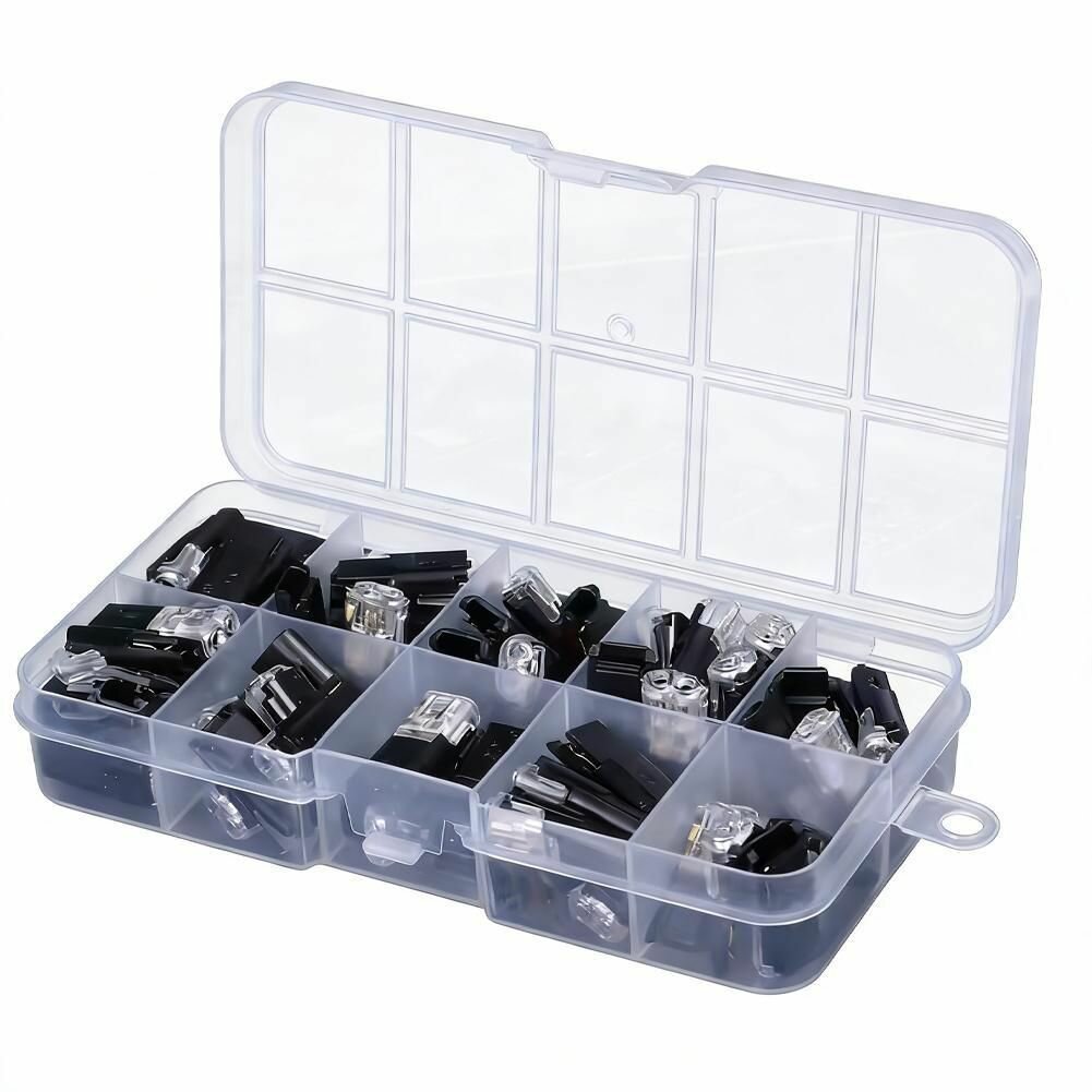 Соединитель для проводов LED D2, без пайки и зачистки, вставной, разъемный, для подключения электропроводов