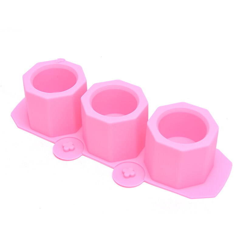 Силиконовая 3 круглая чашка гипсовая форма