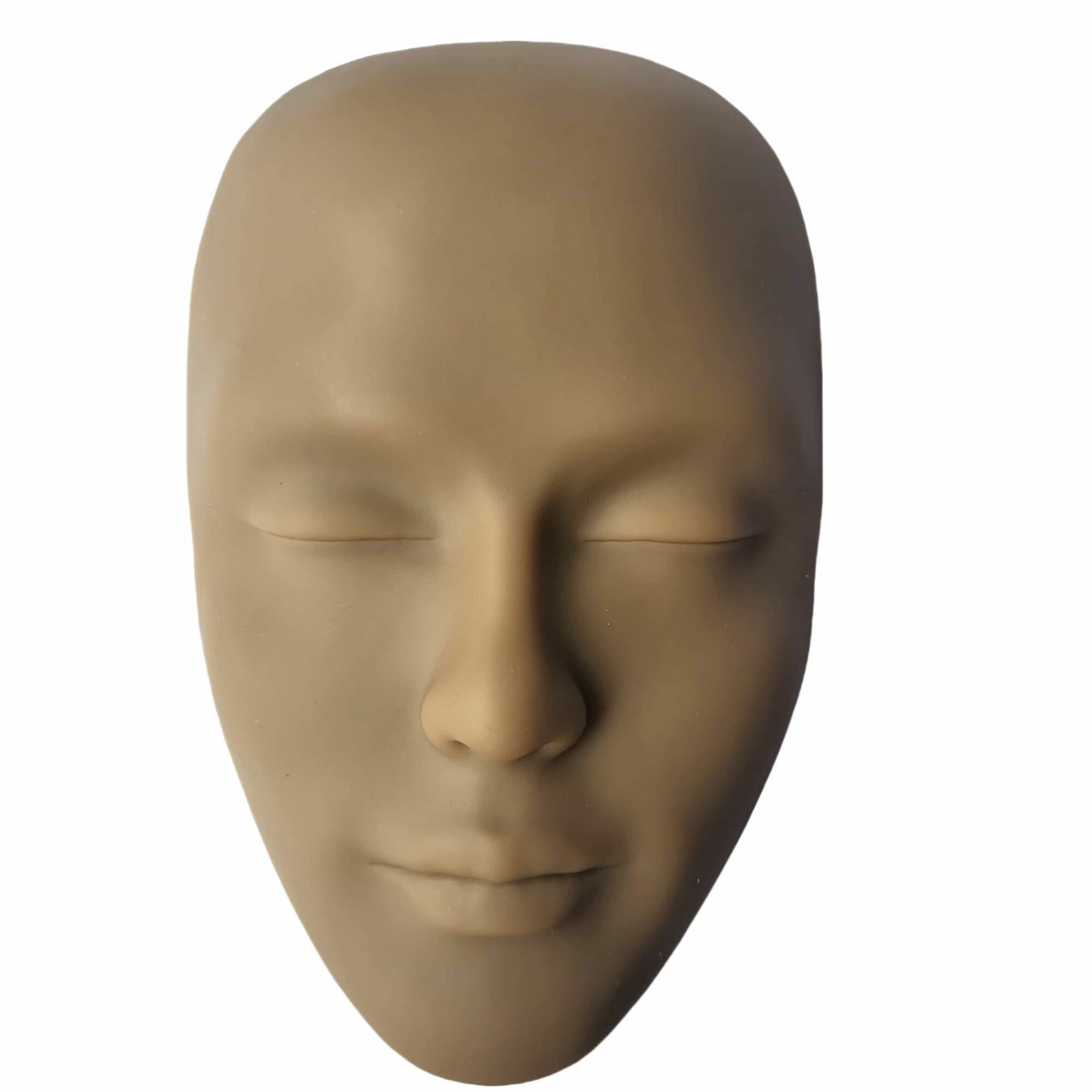 Силиконовая реалистичная модель лица для начинающих, предназначенная для практики нанесения макияжа, татуировок на лице и губах.