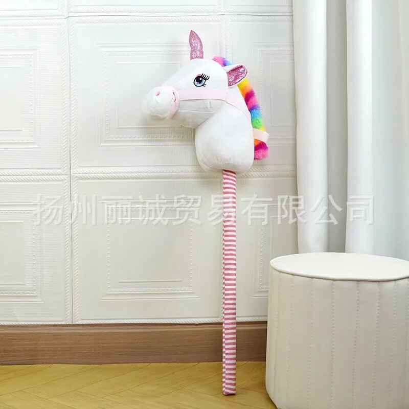 Игрушка Лошадка Палка Единорог Мягкая Детская Игрушка На Палочке Радужная Грива Подарок Девочке