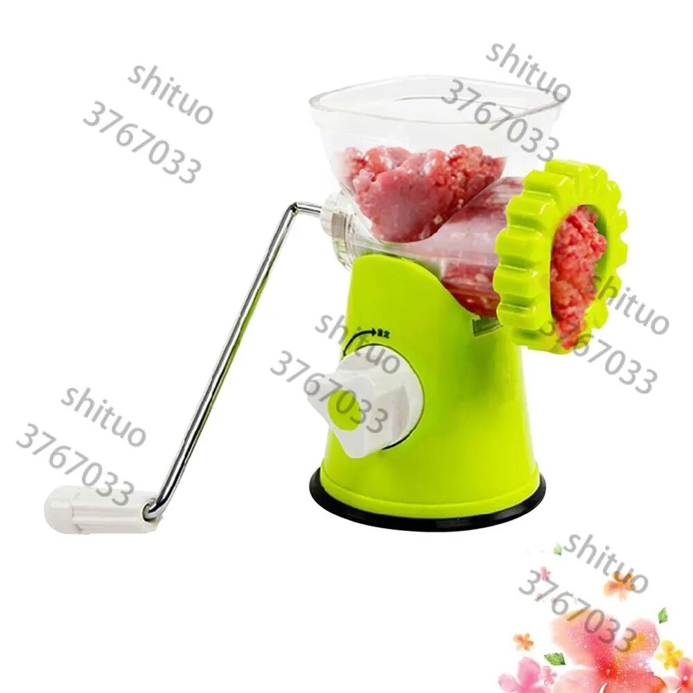 Ручная мясорубка с мощным присоской и металлической насадкой для кухонного использования