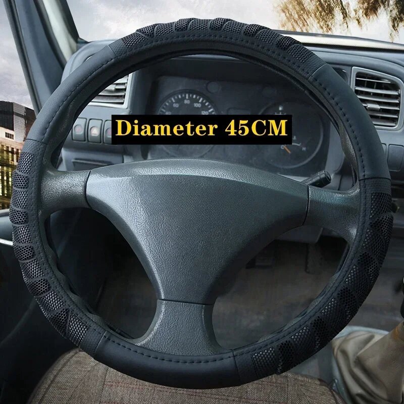 40 см, 42 см, 45 см, 47 см, 50 см, чехол на руль для автомобиля, грузовика, диаметр, 45CM Black