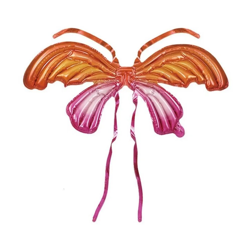 Крылья бабочки для костюма на Хэллоуин, градиентный оранжевый