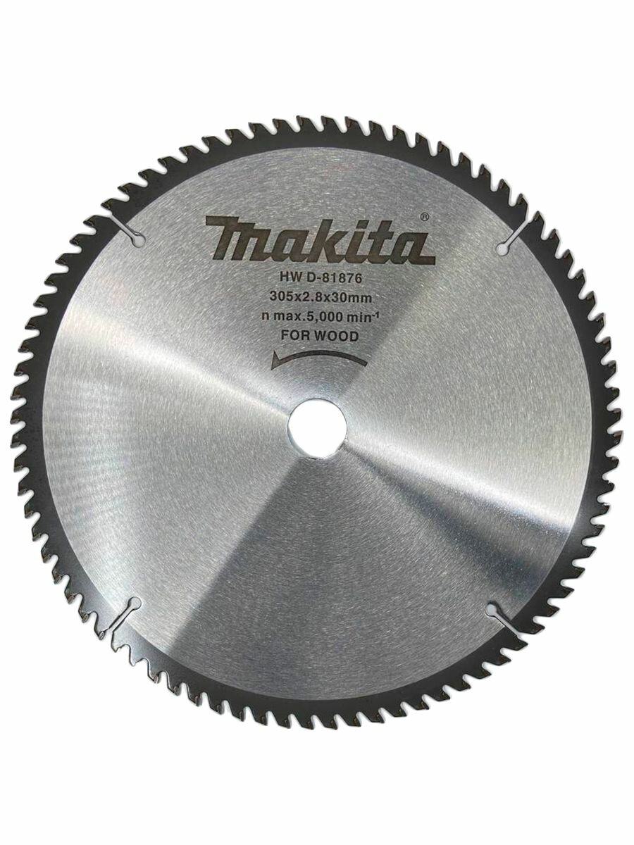 Пильный диск 80T для дерева 305х30/25.4х2.8/2 Makita D-81876