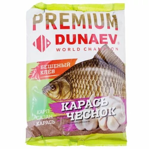Прикормка Dunaev Premium Карась чеснок 1кг.