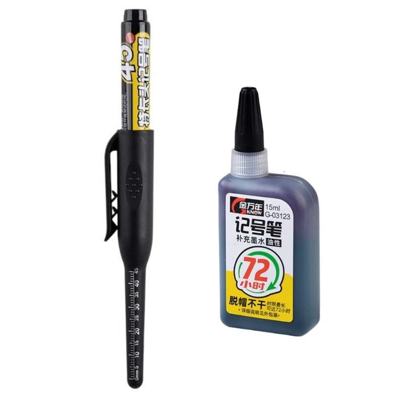 Глубокий маркер для отверстий 45 мм, Черный -10 шт.