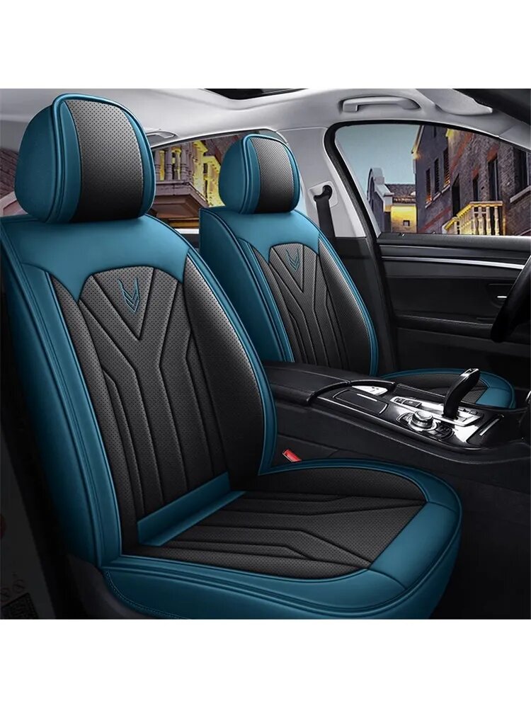 Автомобильный чехол на Передние сиденья, Сиденье водительское, Экокожа, 1 шт.