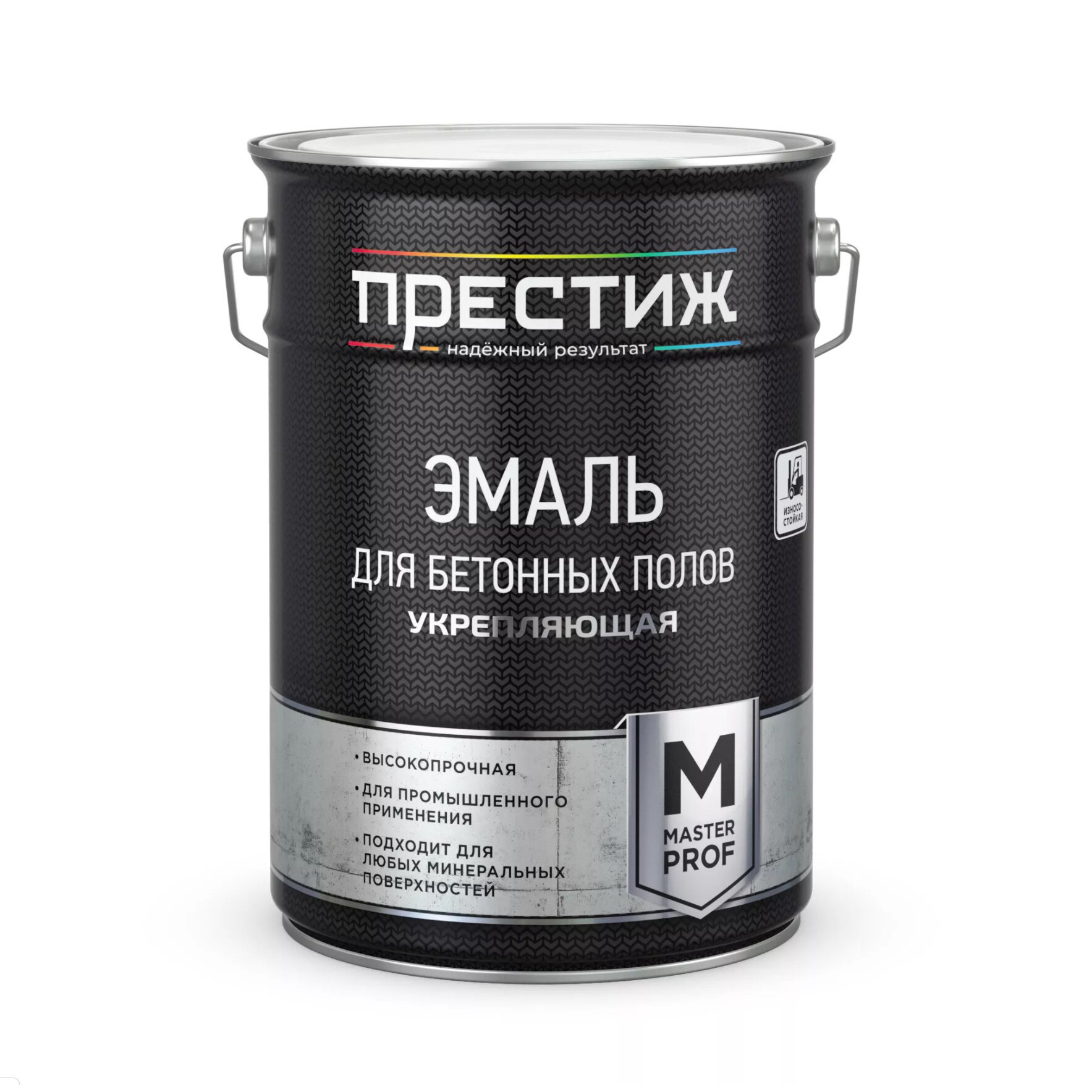 Эмаль для бетонных полов укрепляющая Престиж, полуматовая, 6 кг, серая