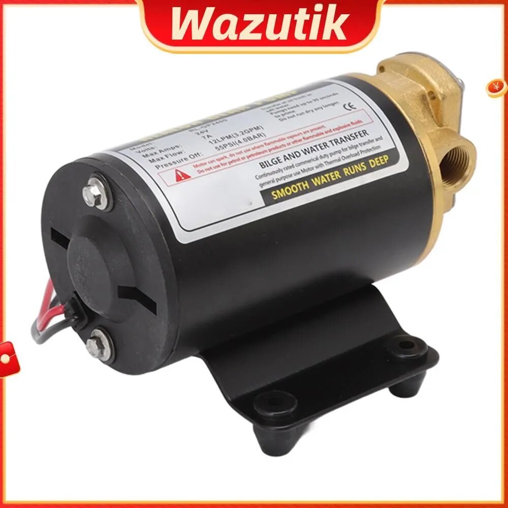 Насосная группа Wazutik 12LPM(3.2GPM) 55PSI(4.0BAR) для перекачки воды из трюма, бронза — фото 1