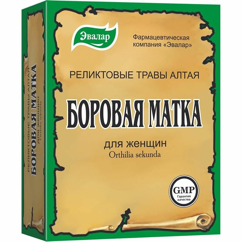 Чайный напиток Эвалар "Боровая матка", листья и стебли, 30 г