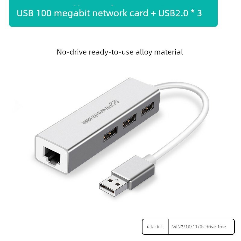 Сетевой адаптер Daerwen для ноутбуков Lenovo Xiaoxin, Apple, Huawei air14/pro16/15, док-станция для расширения сетевого