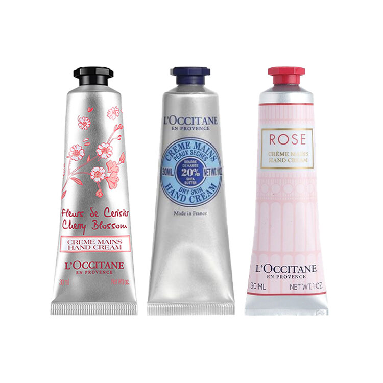 Набор кремов для рук LOCCITANE Классическая эссенция Ши, розовая вишня, лаванда и роза, 5692861