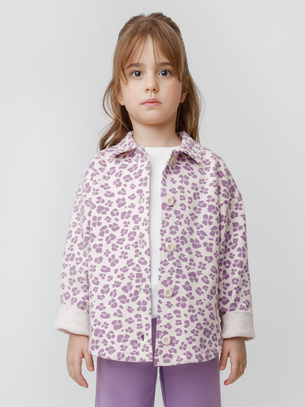 Рубашка детская на пуговицах, хлопок