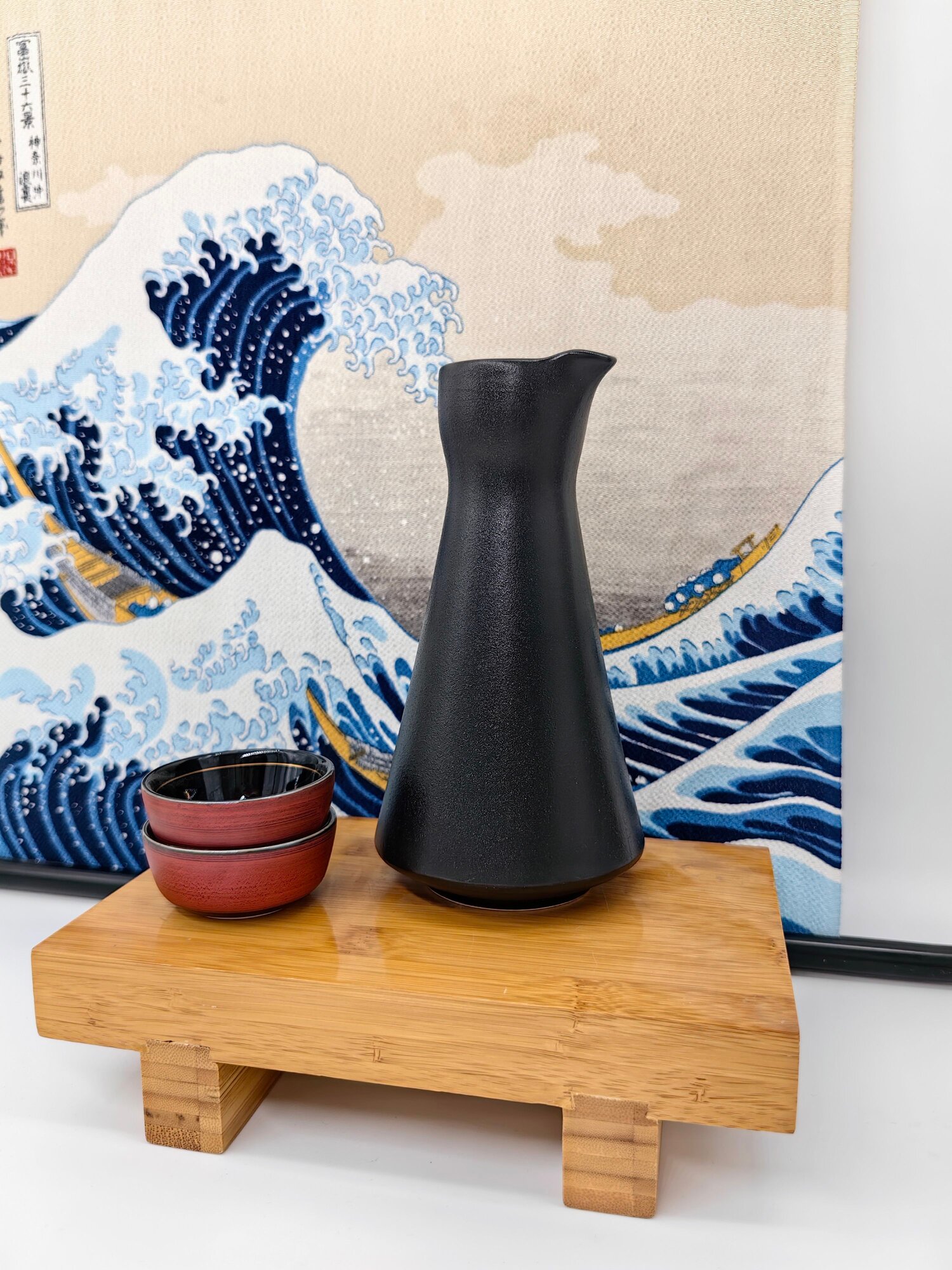 Кувшин- ваза для цветов MEIGUANG, керамика, темно-серый, объем кувшина 500 мл,