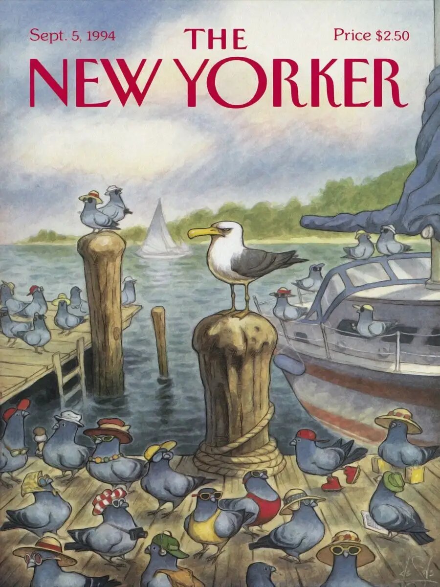 Постер New Yorker Нью Йоркер сентябрь, 30 x 40 см (с полями), бумага, без рамы — фото 1