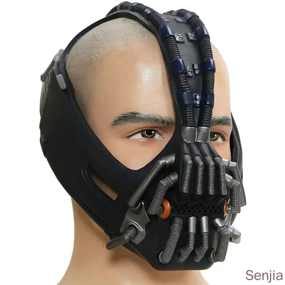 Маска карнавальная lan Бейн для Хэллоуина и карнавала, виниловый материал, размер универсальный, черная маска