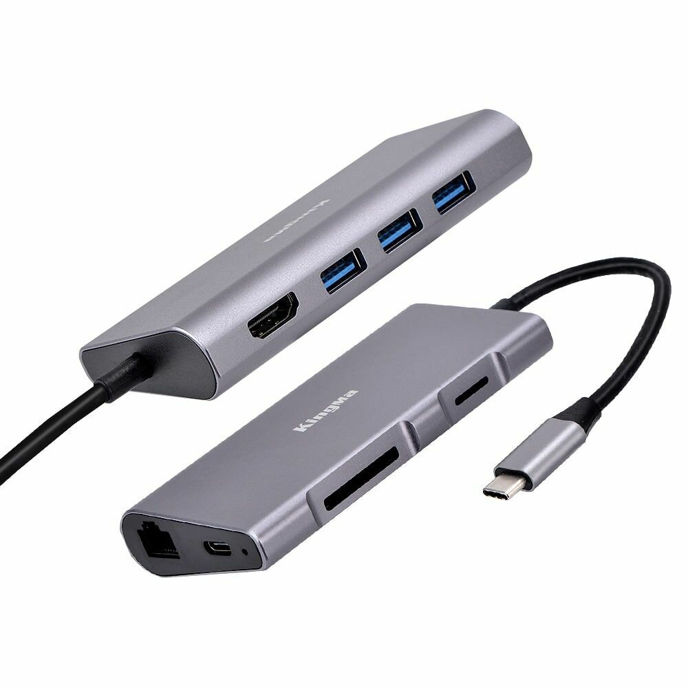 Кардридер хаб 8в1 Kingma BMU013 USB-C