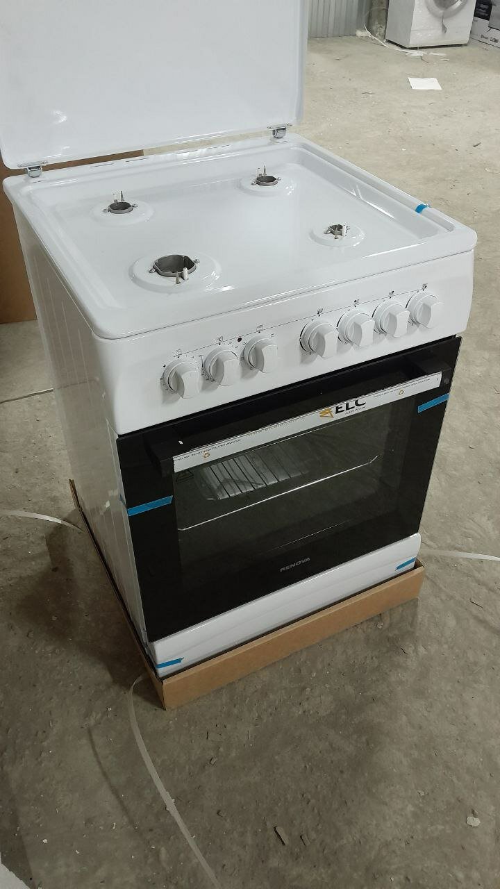 Плита комбинированная RENOVA SG6E-CDW(ICTFDW) белый, г/контроль (уценка)