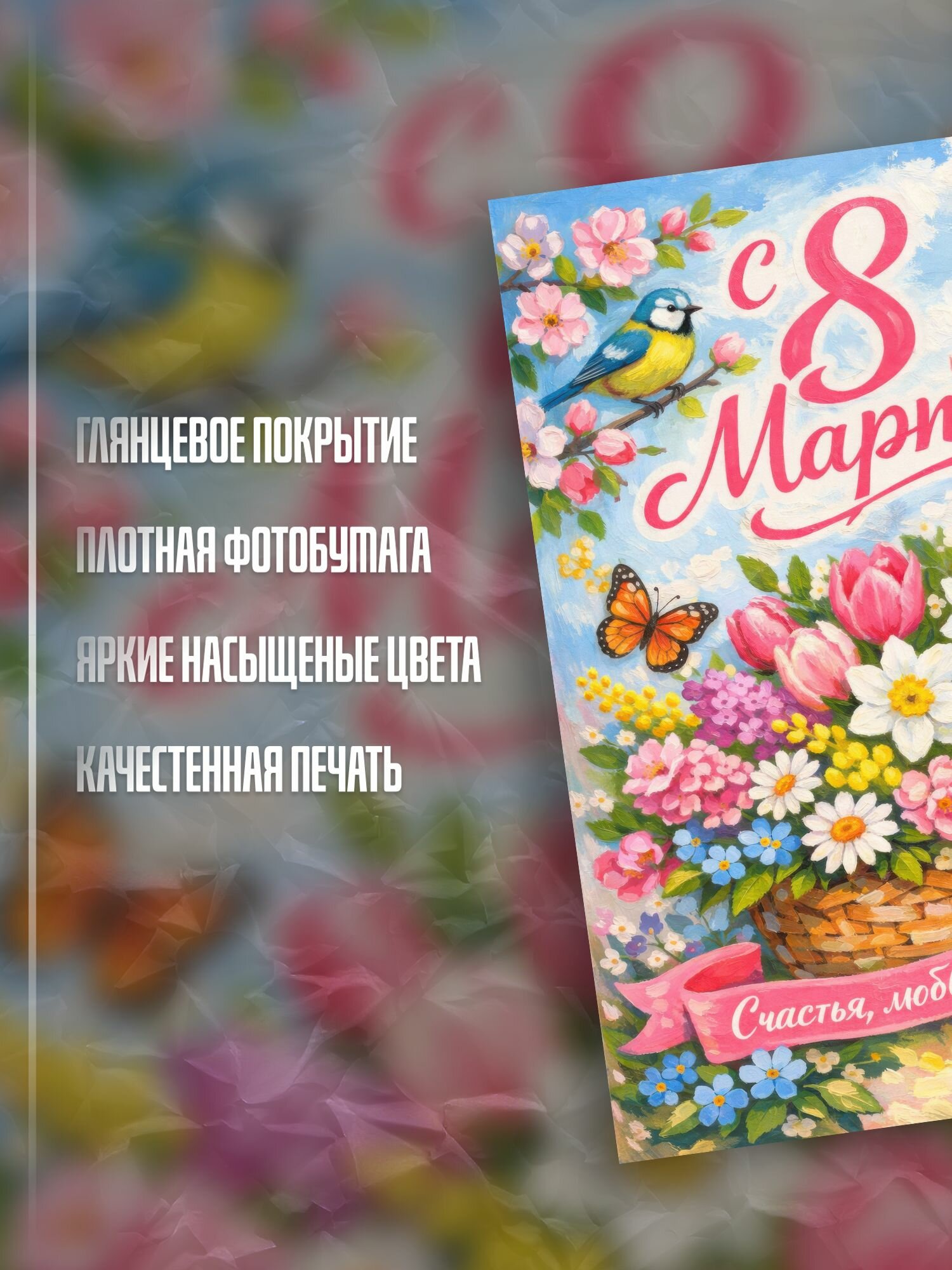 Плакат 8 марта — фото 1