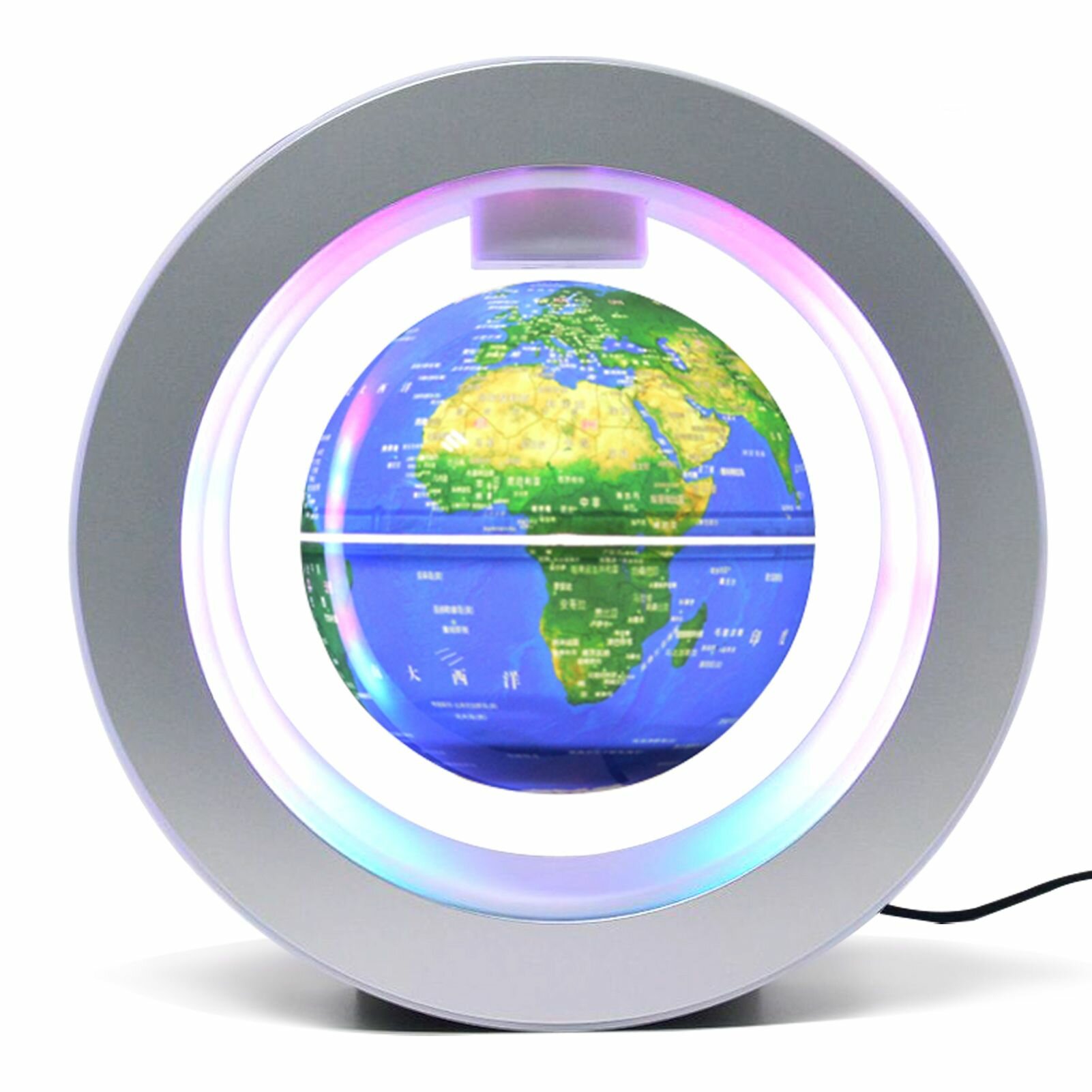 Плавающий шар со светодиодной подсветкой 6-дюймовый вращающийся на магнитной левитации