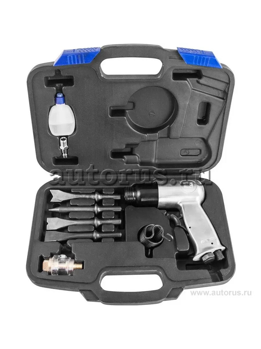 Молоток пневматический 150 ММ В наборе С насадками, 9 предме